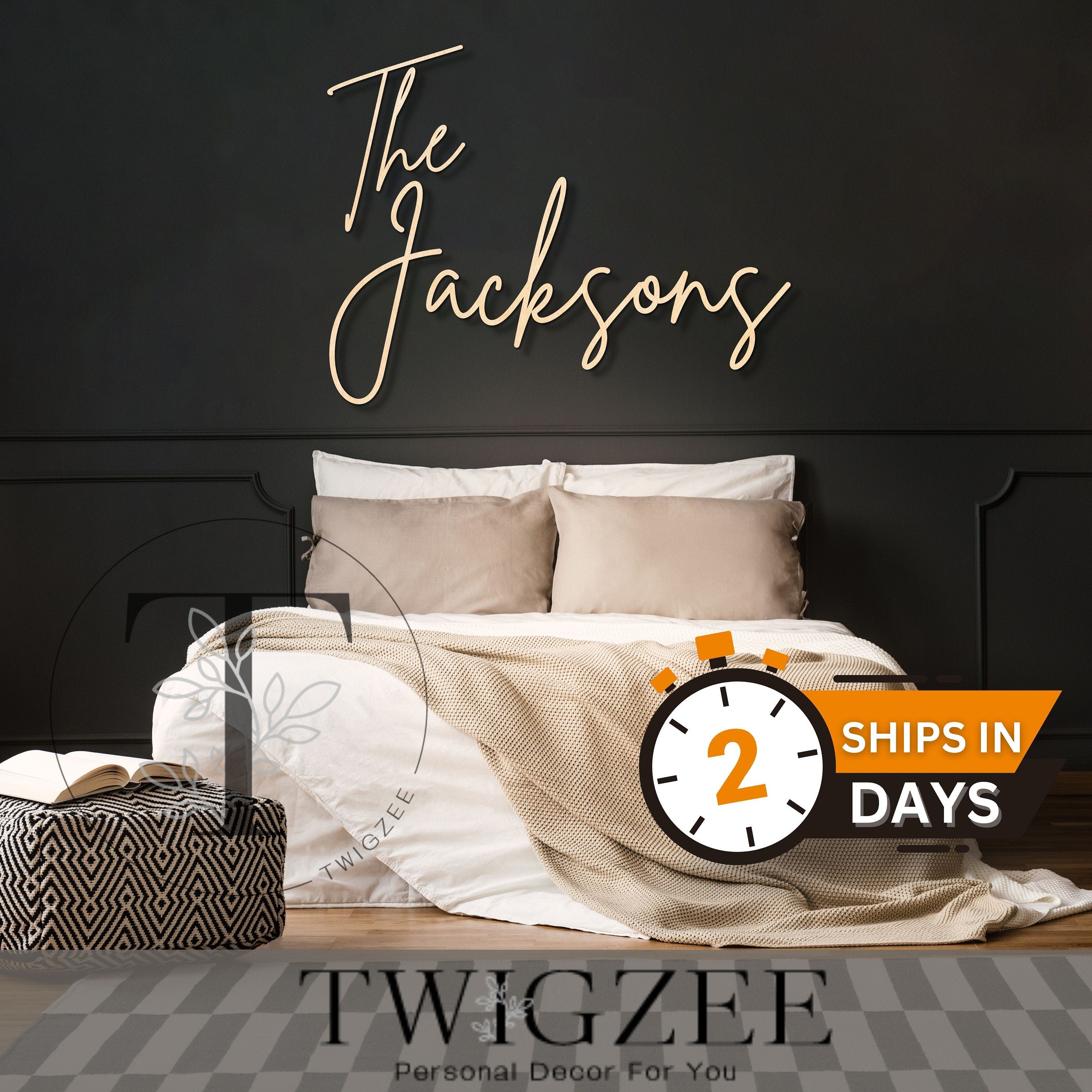 The Jacksons Name Sign – Twigzee