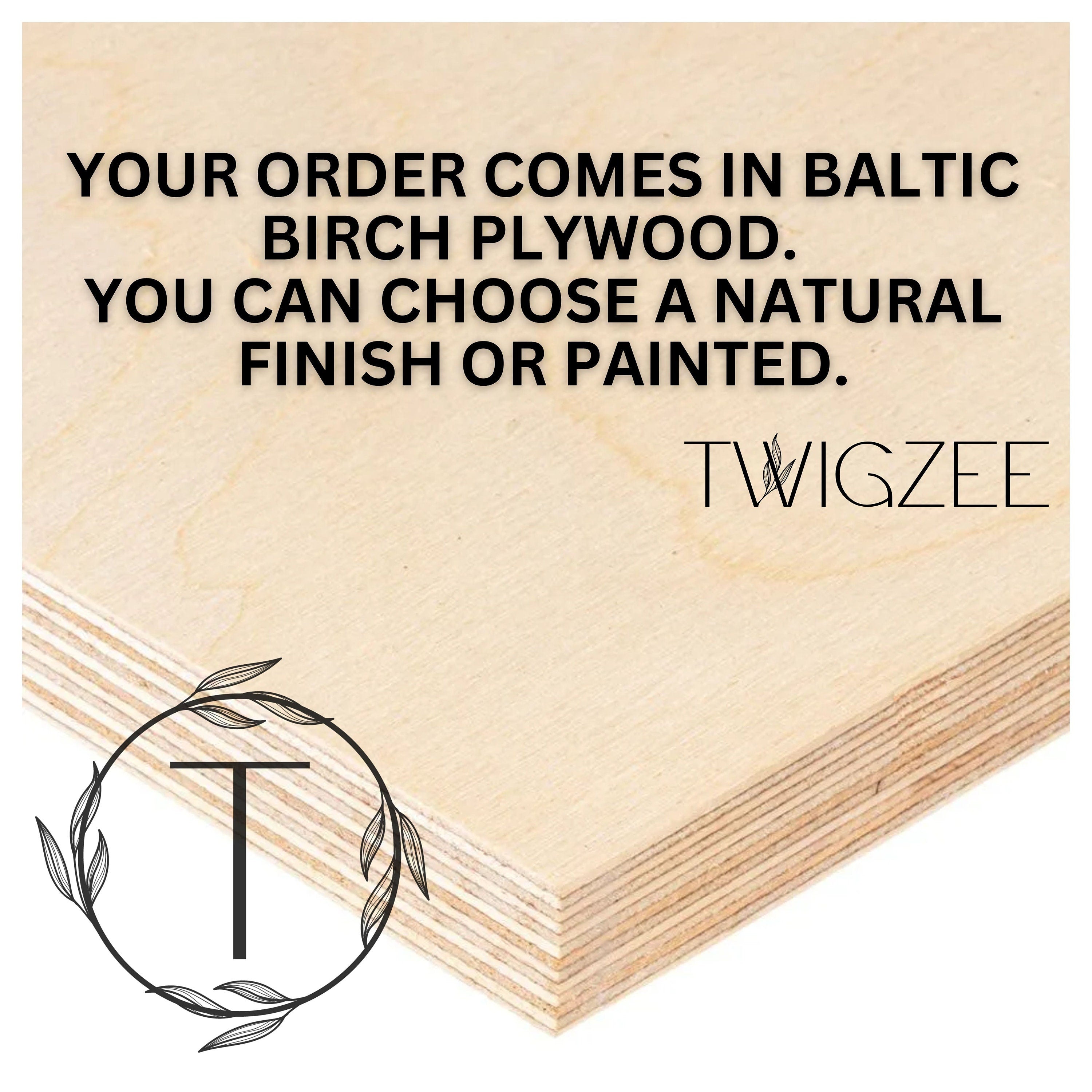 Custom Two Lines Wood Sign – Twigzee