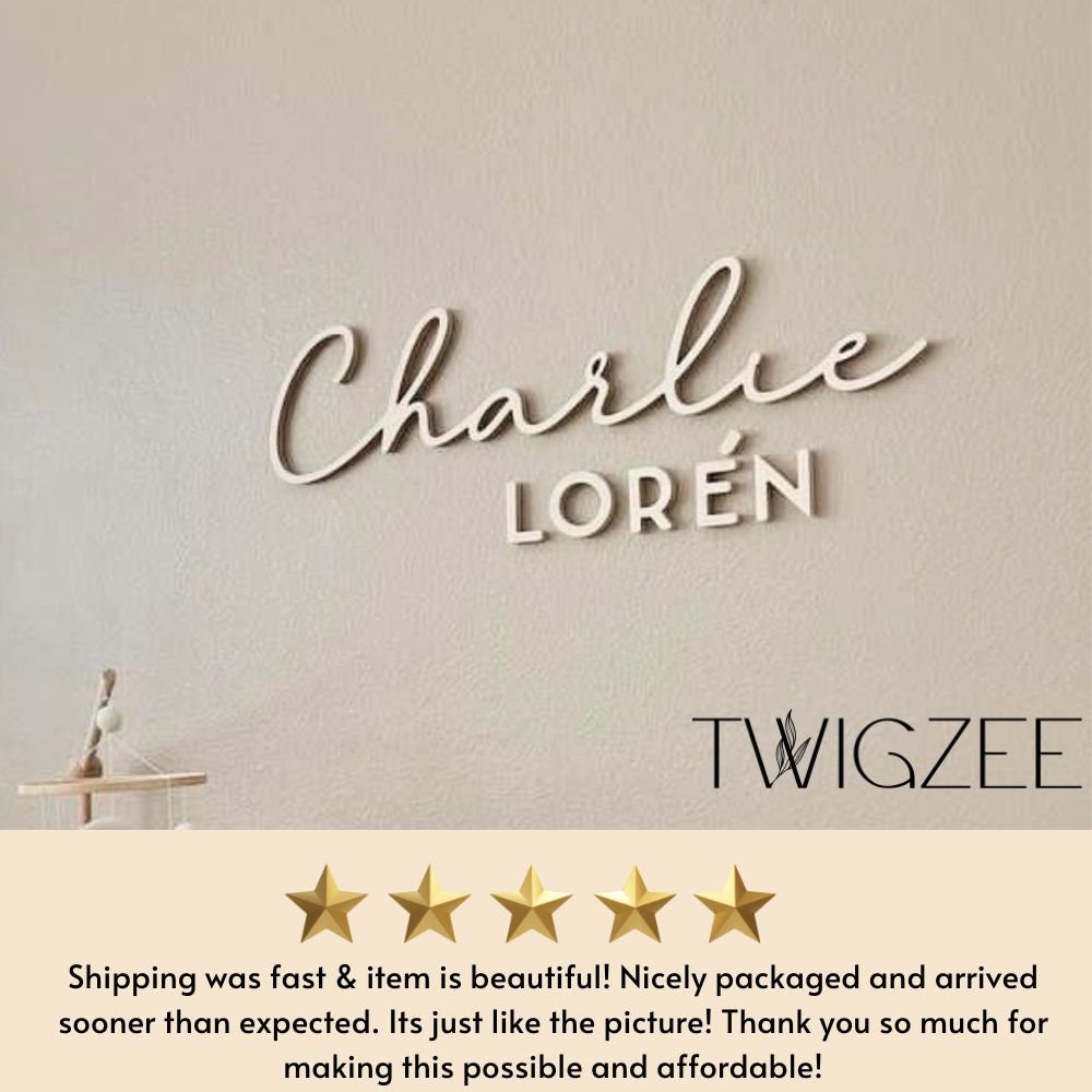 Custom Two Lines Wood Sign – Twigzee